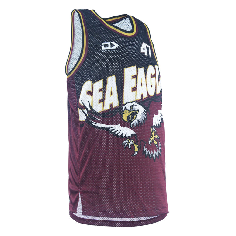 2026 Sea Eagles Mens Basketball Singlet - Fade – Manly Warringah Sea ...